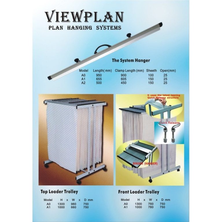 ViewPlan A2 Plan Hanger With Handles – Durable & Easy Use